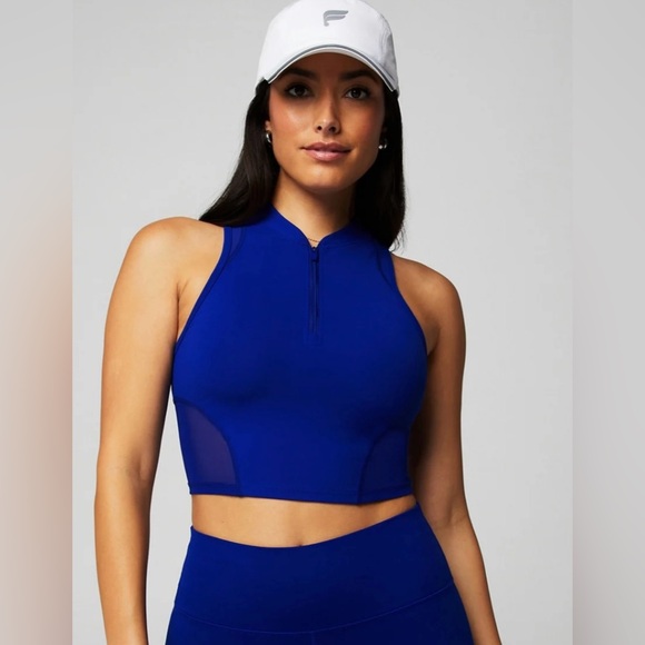 Fabletics | Tops | Nwt Fabletics Halfzip Heatwave Crop Tank | Poshmark